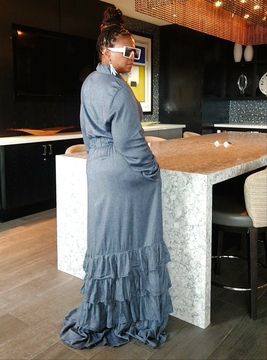 Rows Of Ruffle Maxi Dress M to 3x sizes – Turn In Heads Shop Online